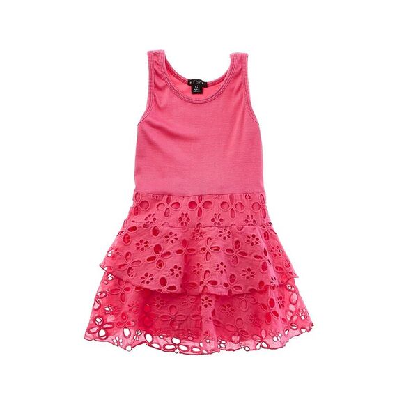 Flowers by Zoe | Dresses | Flowers By Zoe Girls Rib 2x2 Dress Pink ...